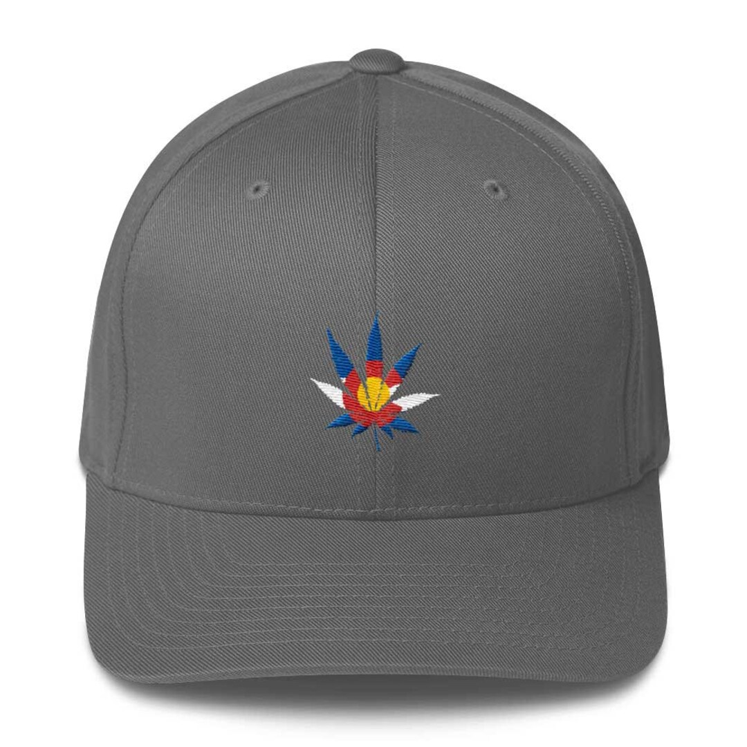 Colorado Flag Marijuana Leaf Embroidered Hat 420 MMJ Pot - Etsy