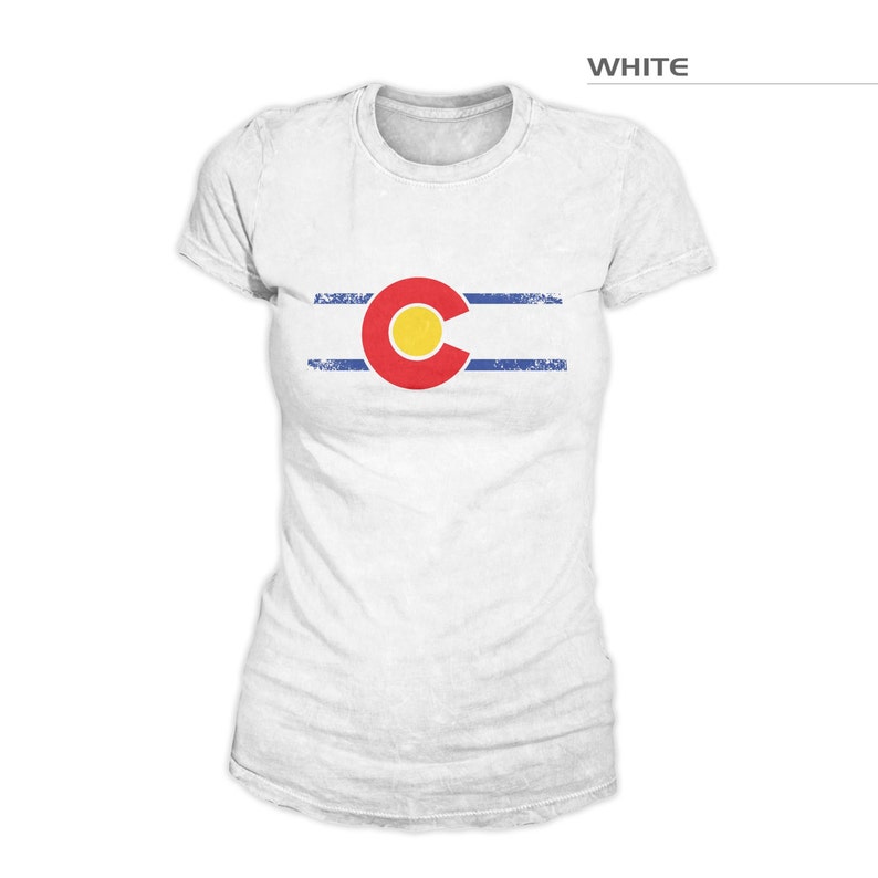 Womens Grunge Style Colorado Flag Shirt - Etsy