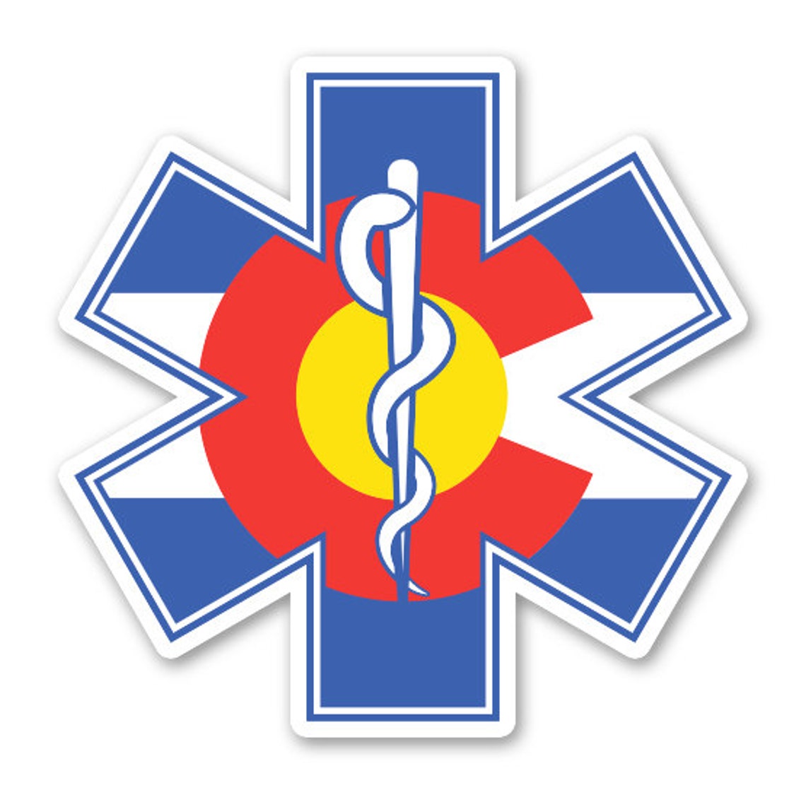 5" Colorado Flag Medic Sticker Nurse Sticker EMT Sticker Paramedic ...