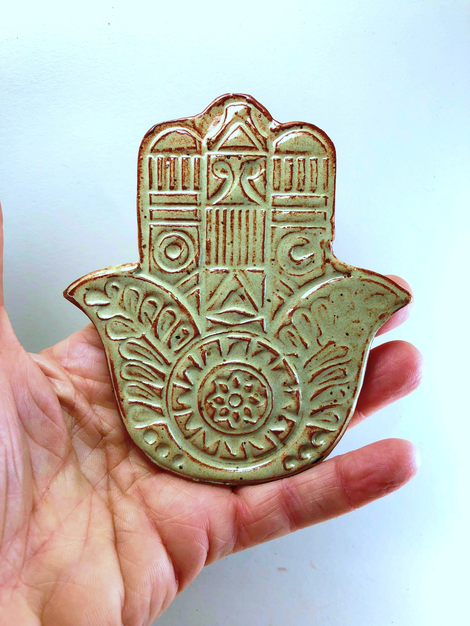 Hamsa Tile Hamesh Tile | Etsy