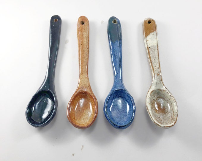 Stoneware Spoon in Your Choice of Colors - Etsy