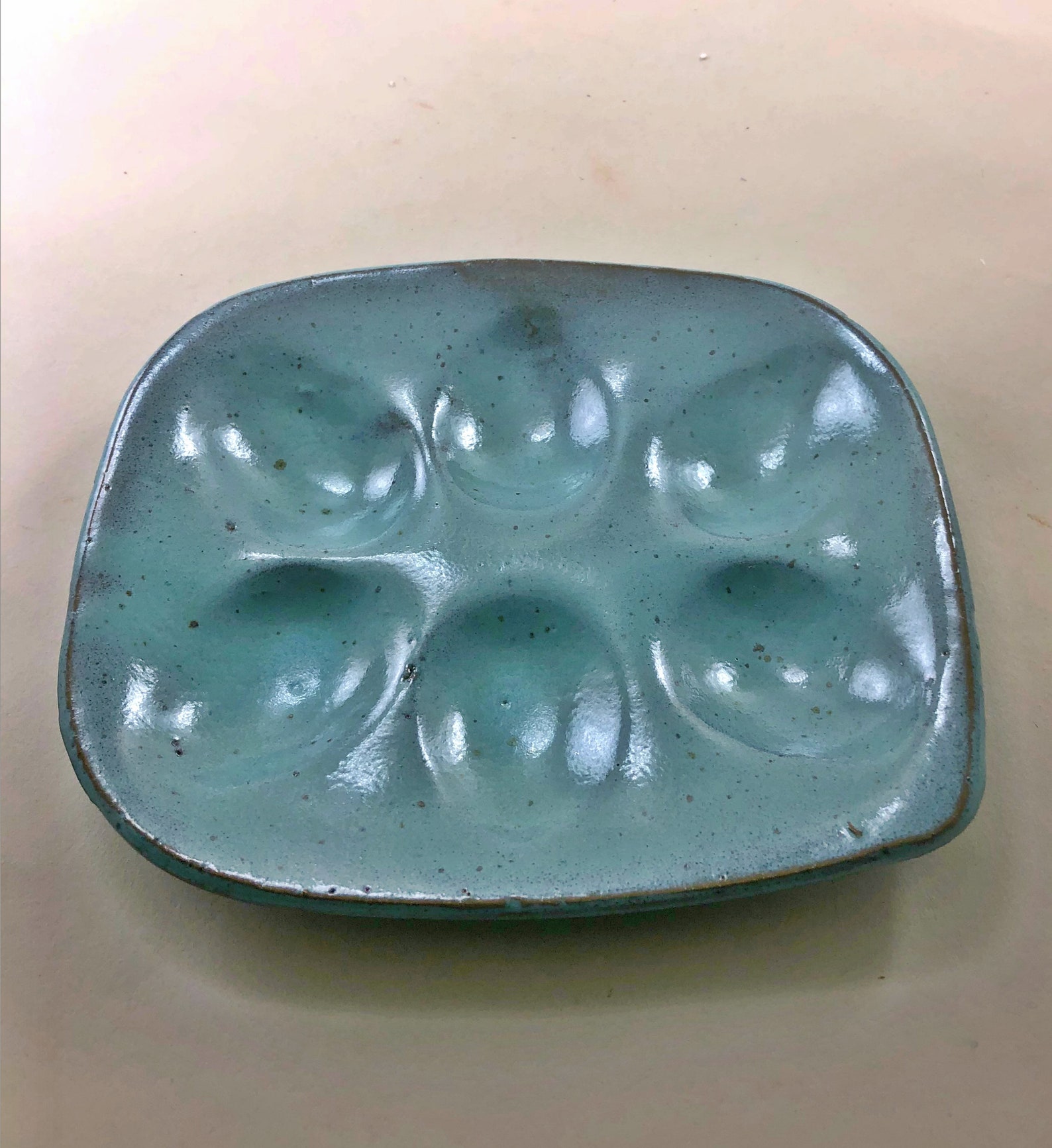 Deviled Egg Plate for 6 Deviled Eggs, in Your Choice of Color - Etsy