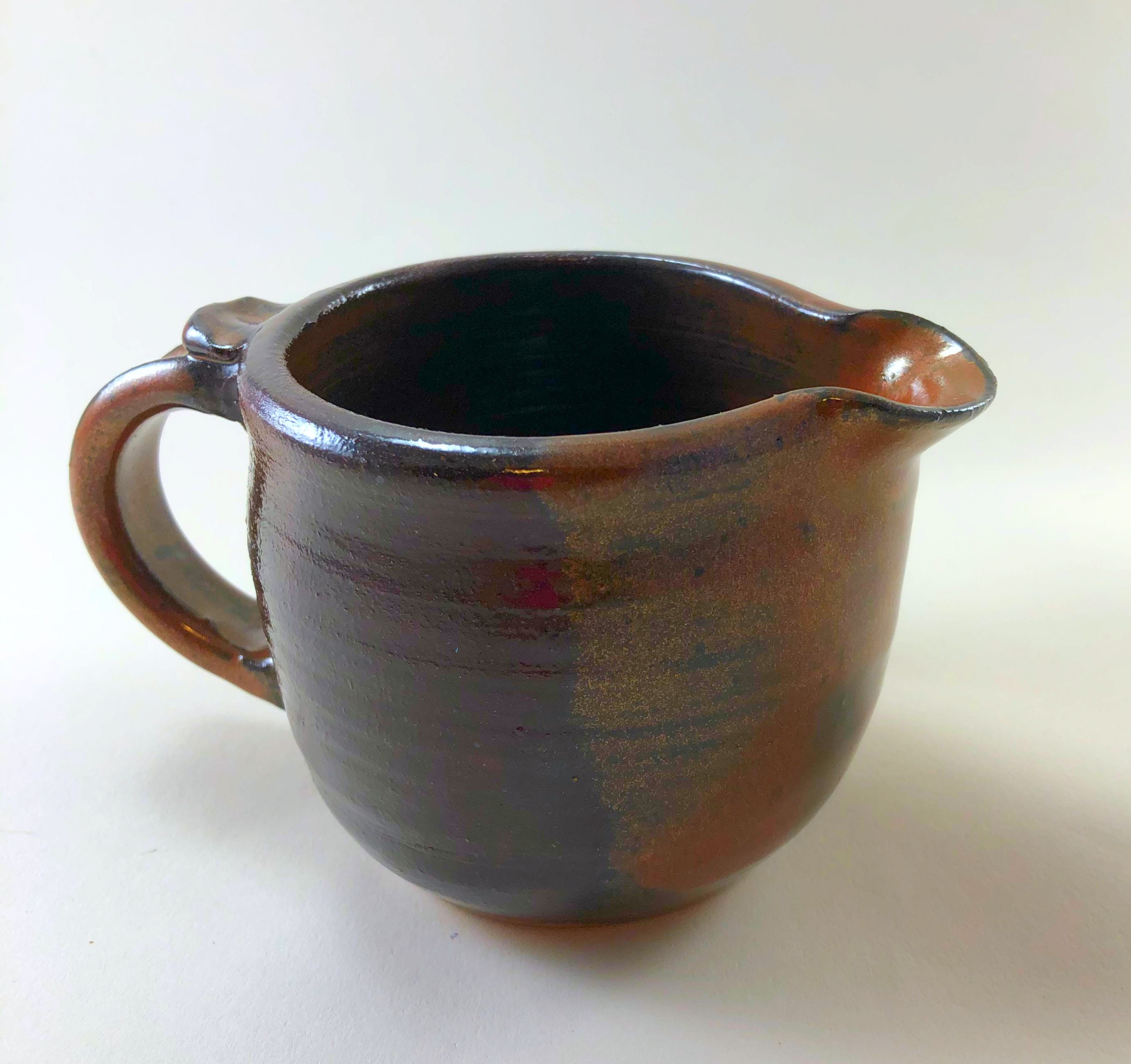 Small Pitcher in Charcoal Satin or Iron Red - Etsy