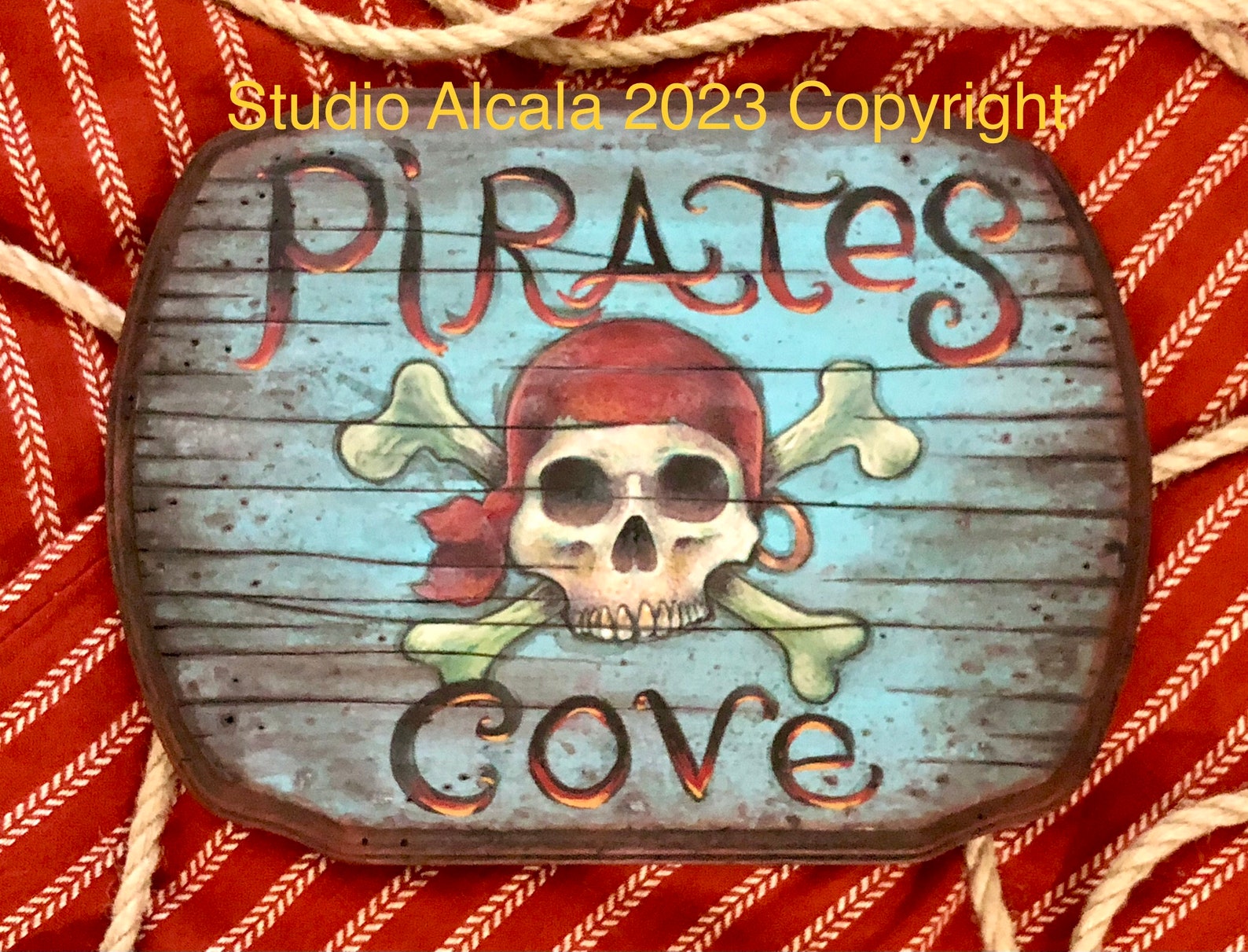Blue Pirates Cove Sign - Etsy