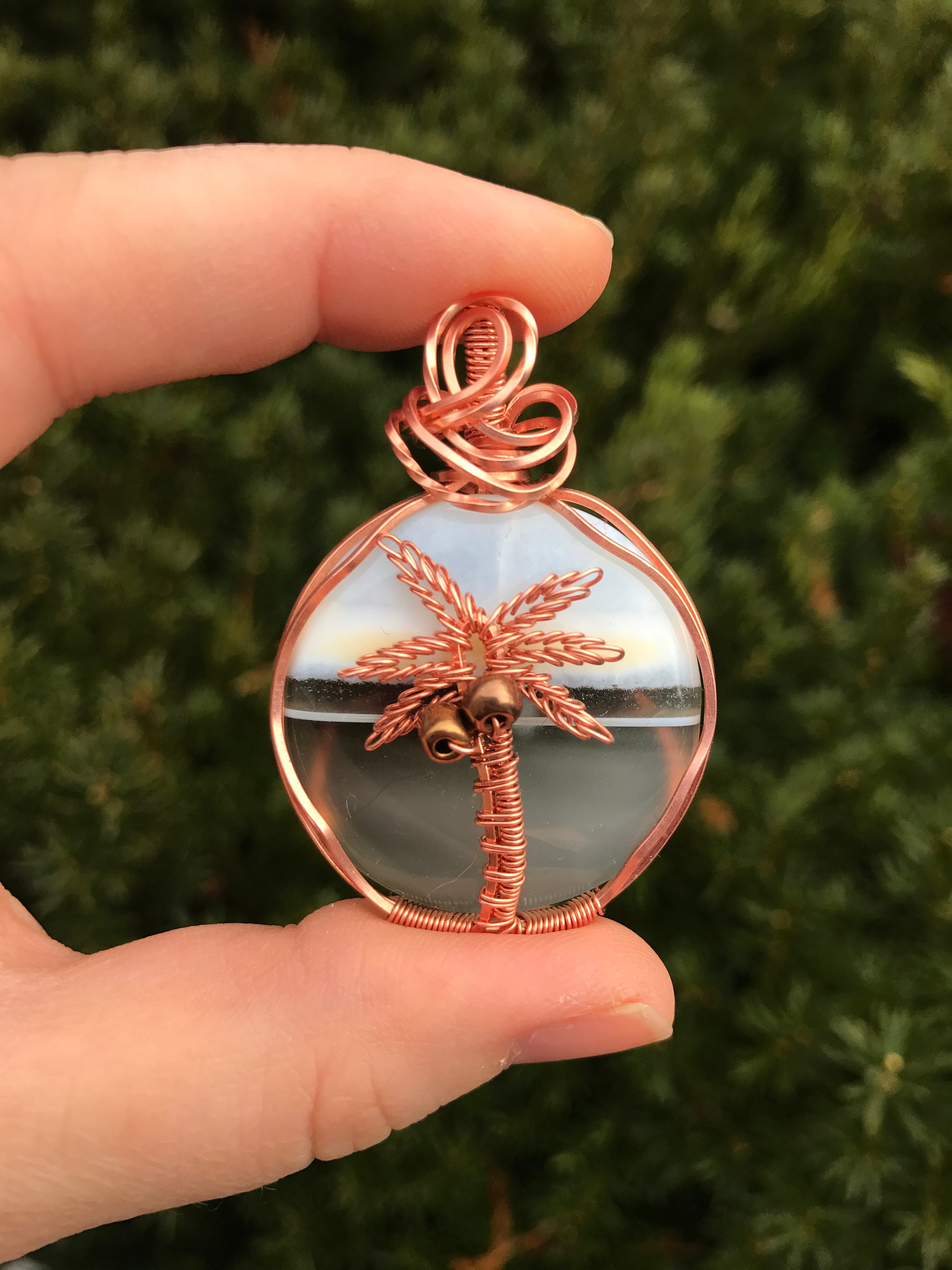 Palm Tree Pendant Tutorial Wire Wrap Tutorial by Ineffable - Etsy