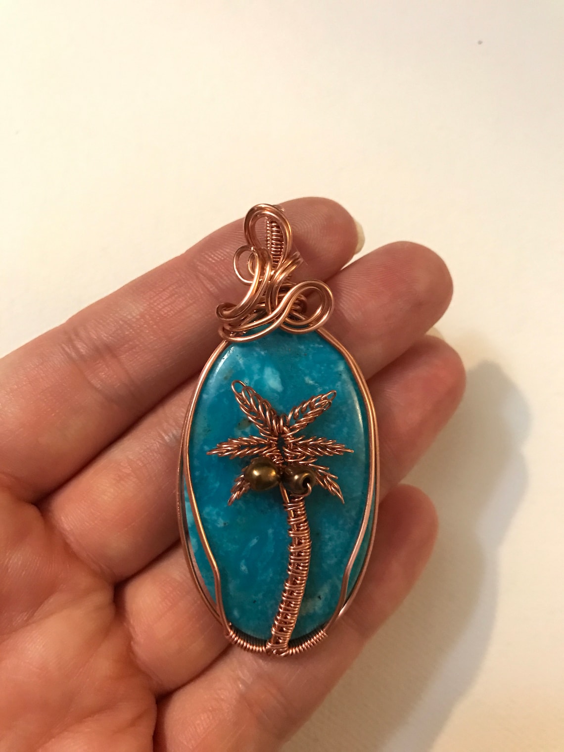 Palm Tree Pendant Tutorial Wire Wrap Tutorial by Ineffable - Etsy