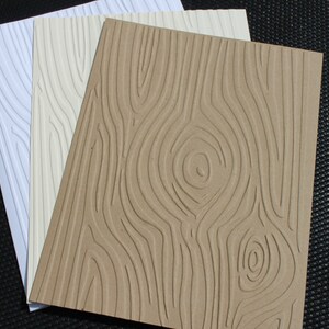 Embossed Wood Grain Cardstock Sheet Set of 8 - Etsy