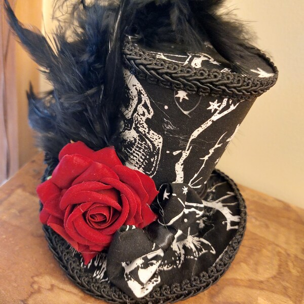Gothic Mini Top Hat - Etsy