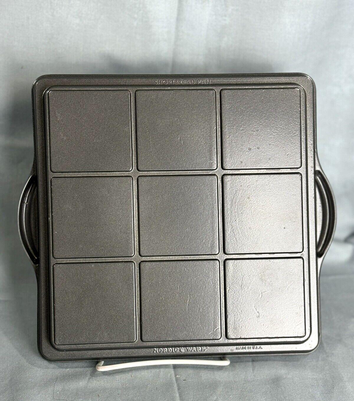 Nordic Ware Shortbread Pan 9 Nonstick Cast Aluminum 3237 Flower Bird ...