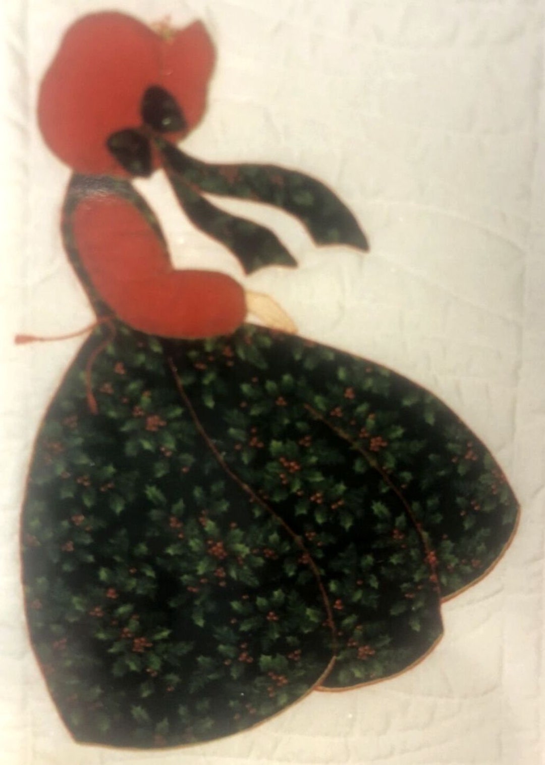 Appliqué Quilt Pattern Bonnet Girls Gentlewomen WENDY 15x22 Full Size ...