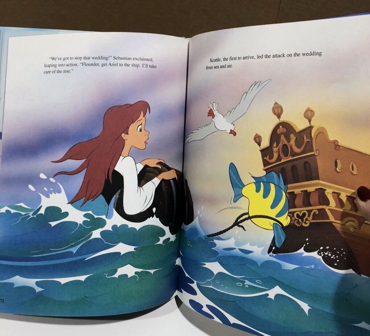 Walt Disney's the Little Mermaid Hardcover Book Published by Gallery ...