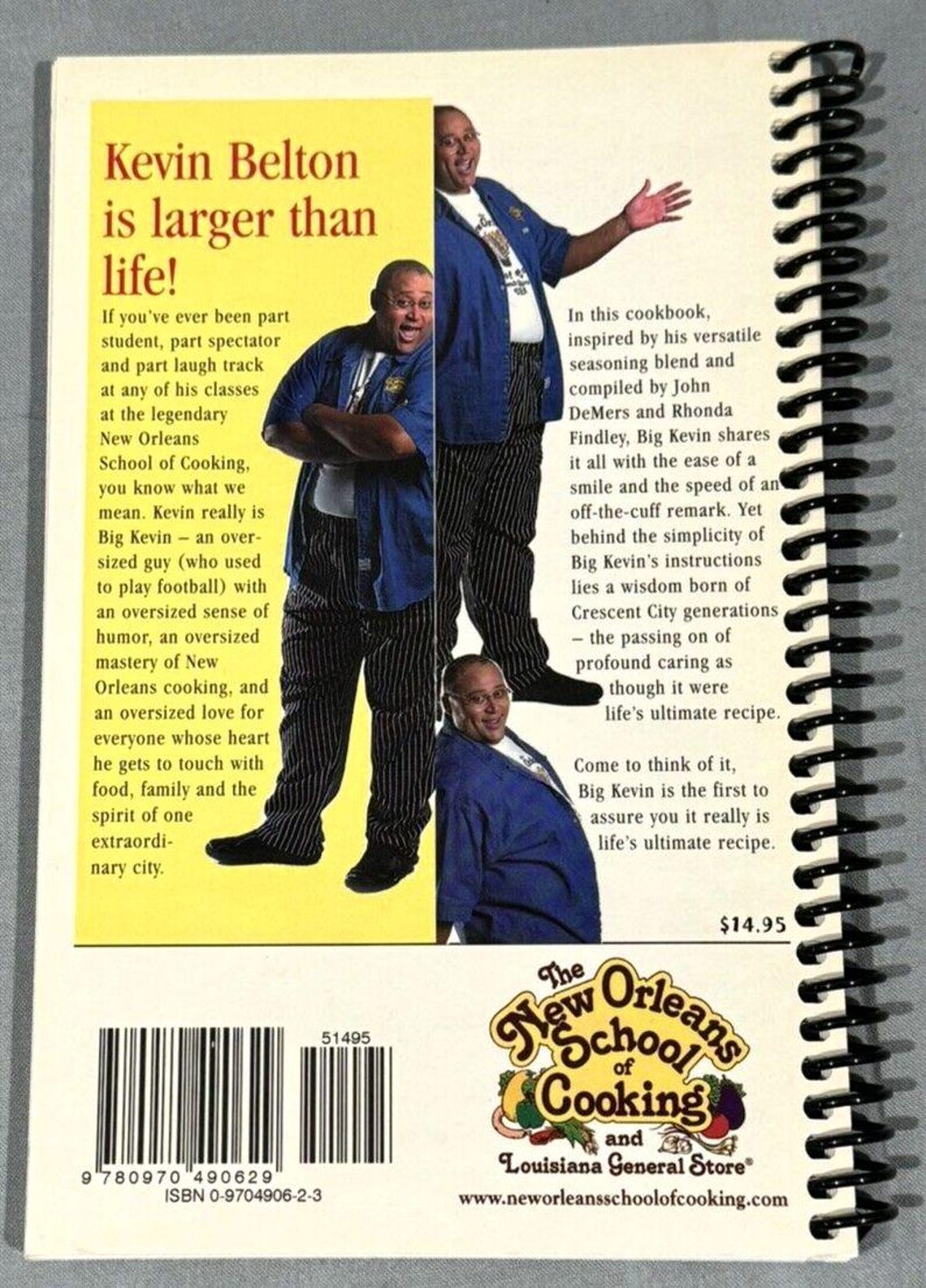 Big Kevin's Bayou Blend Cajun Cookbook Vintage 2002 John Demers Rhonda ...