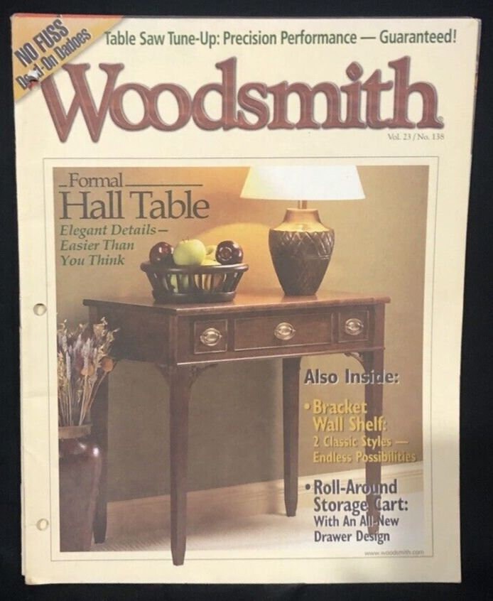 Woodsmith Magazines No Ads 100% Woodworking Lot of 3 Wood Carpentry ...