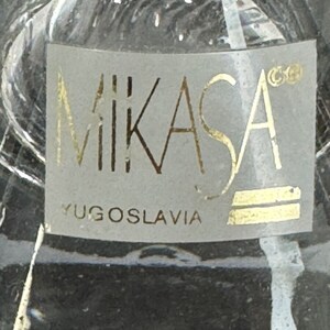 Lot of 3 Vintage MIKASA Crystal Perfume Bottles With Stoppers EUC Free ...