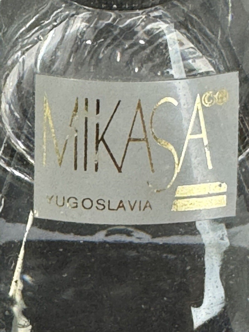 Lot of 3 Vintage MIKASA Crystal Perfume Bottles With Stoppers EUC Free ...