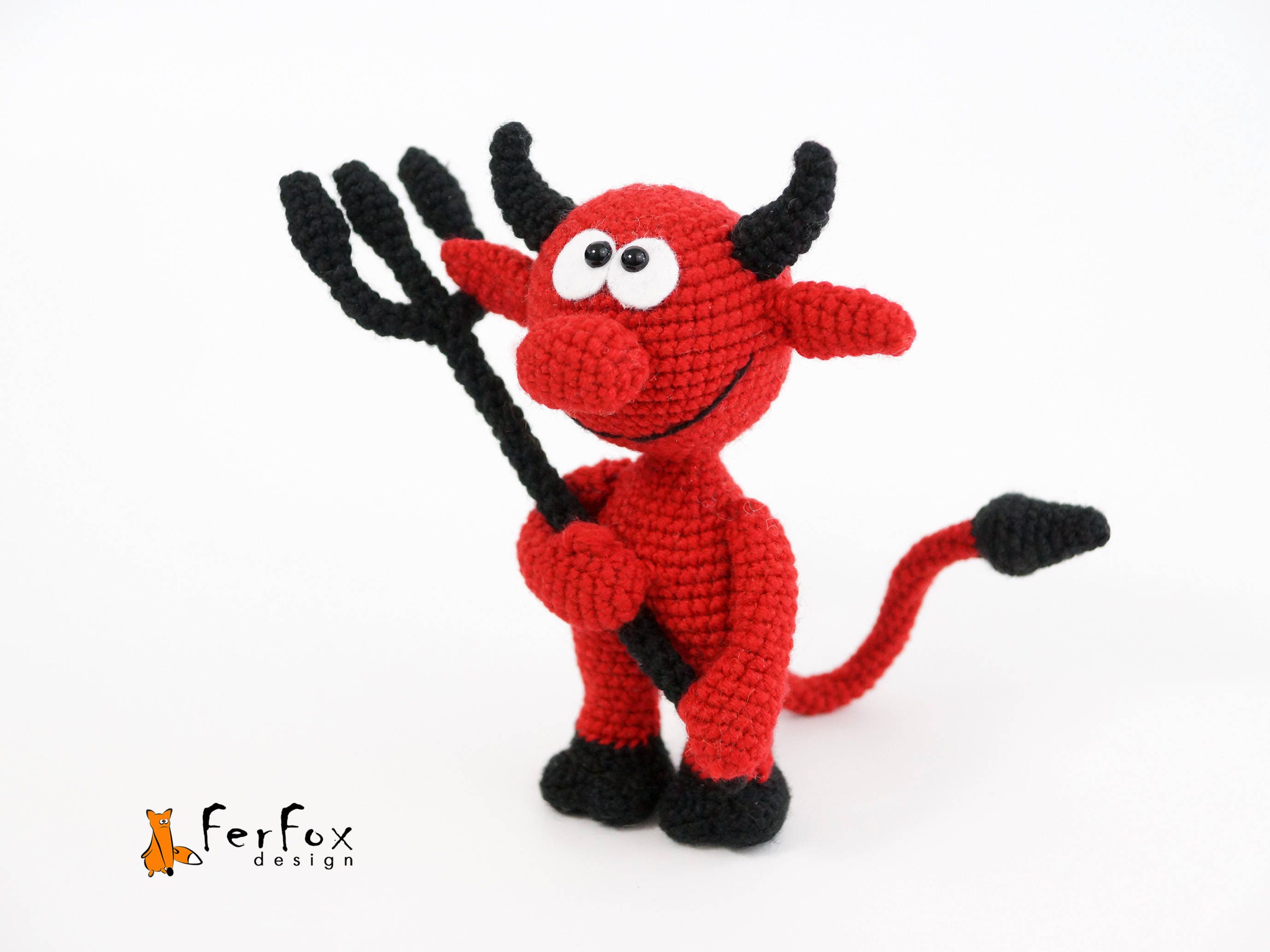 Red Devil Doll Funny Halloween Devil Figurine Cute Halloween - Etsy