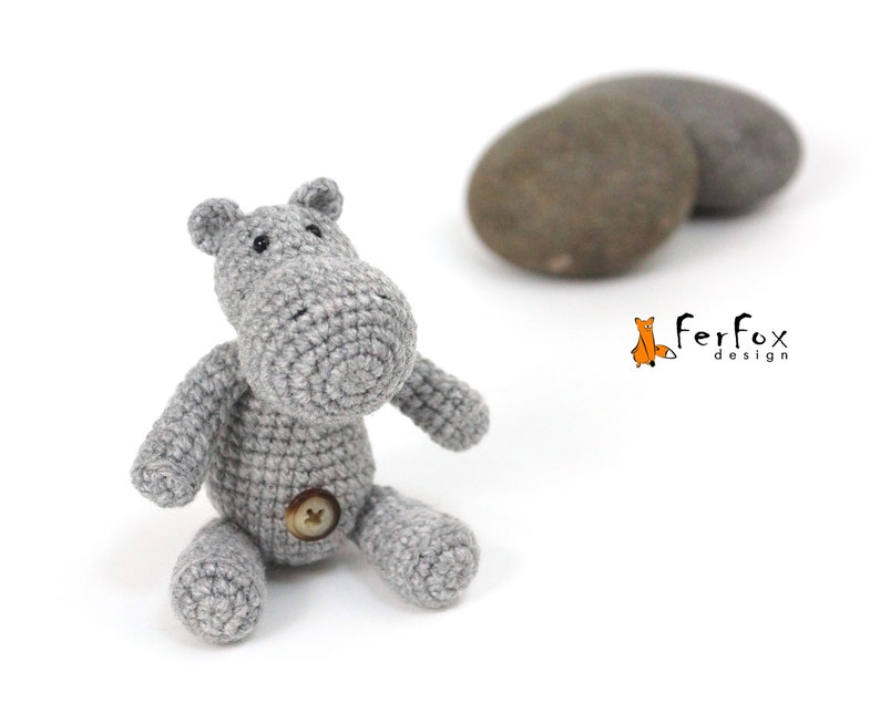 Miniature Hippo Staffed Animal Tiny Hippo Plushie Stuffed - Etsy