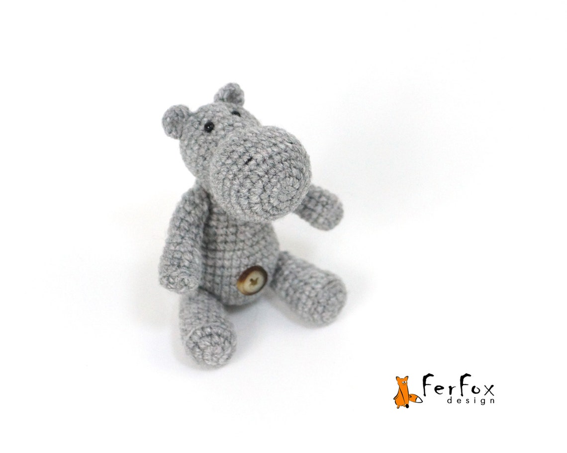 Miniature Hippo Staffed Animal Tiny Hippo Plushie Stuffed - Etsy