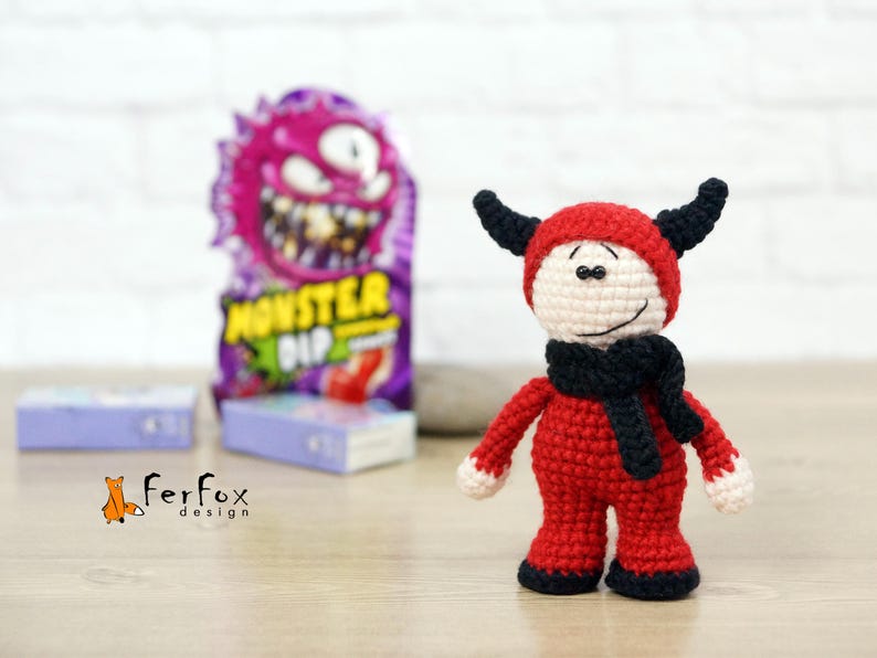 Miniature Halloween Devil Doll Tiny Devil Figurine Cute - Etsy