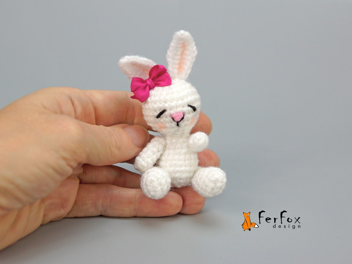 Miniature Bunny Stuffed Animal Sleeping Bunny Rabbit Plushie - Etsy