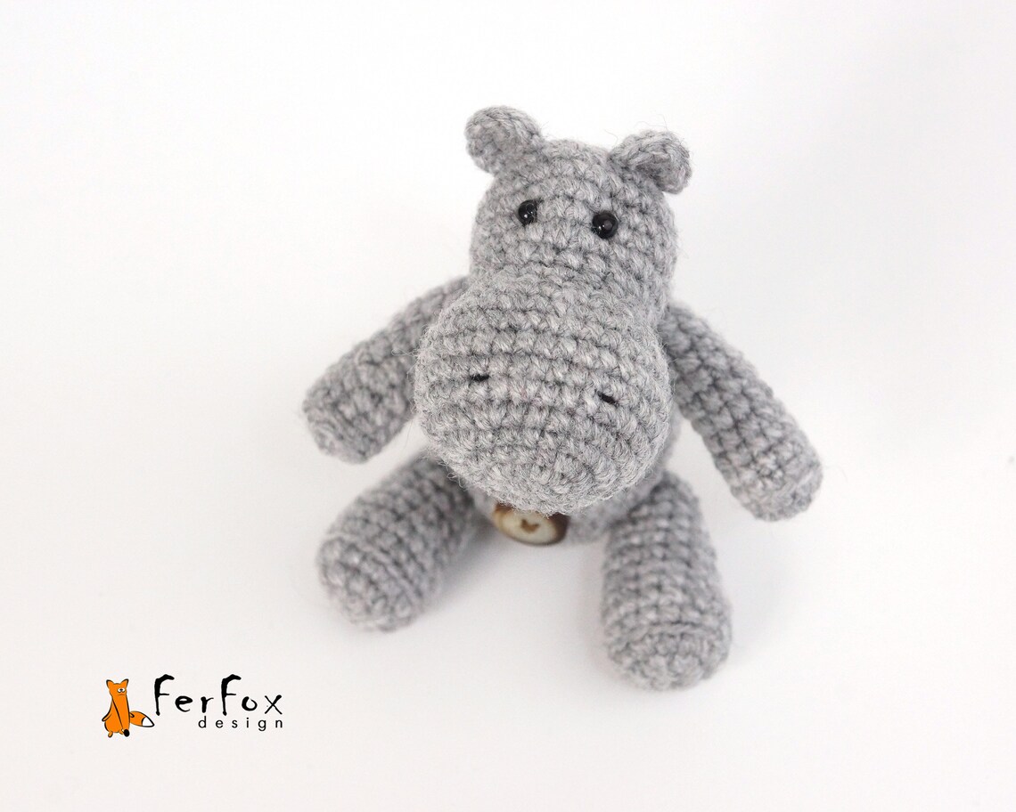 Miniature Hippo Staffed Animal Tiny Hippo Plushie Stuffed - Etsy