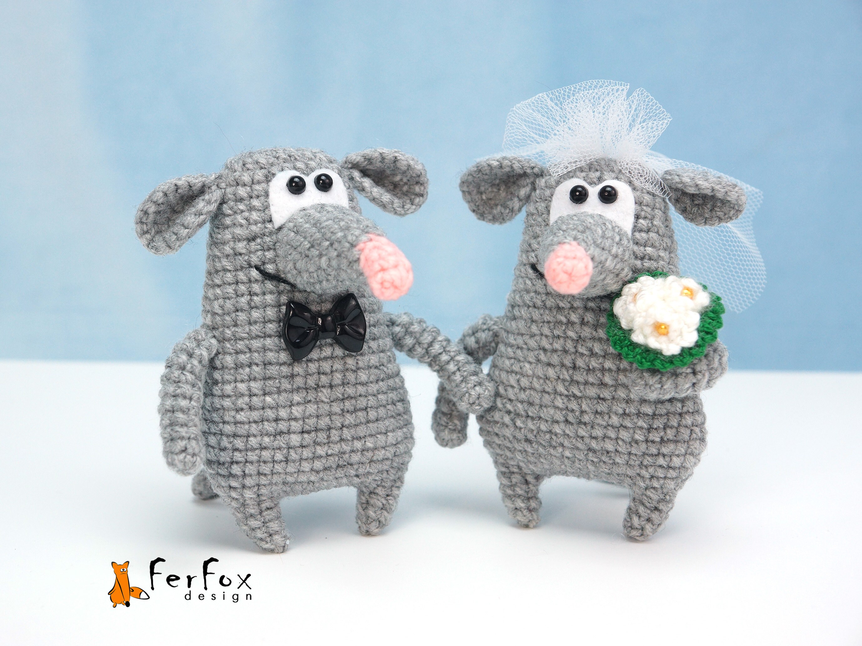 Bride and Groom rat stuffed animal Cute wedding wedding gift | Etsy