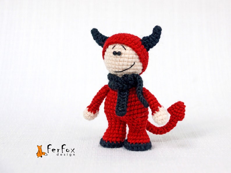 Miniature Halloween Devil Doll Tiny Devil Figurine Cute - Etsy