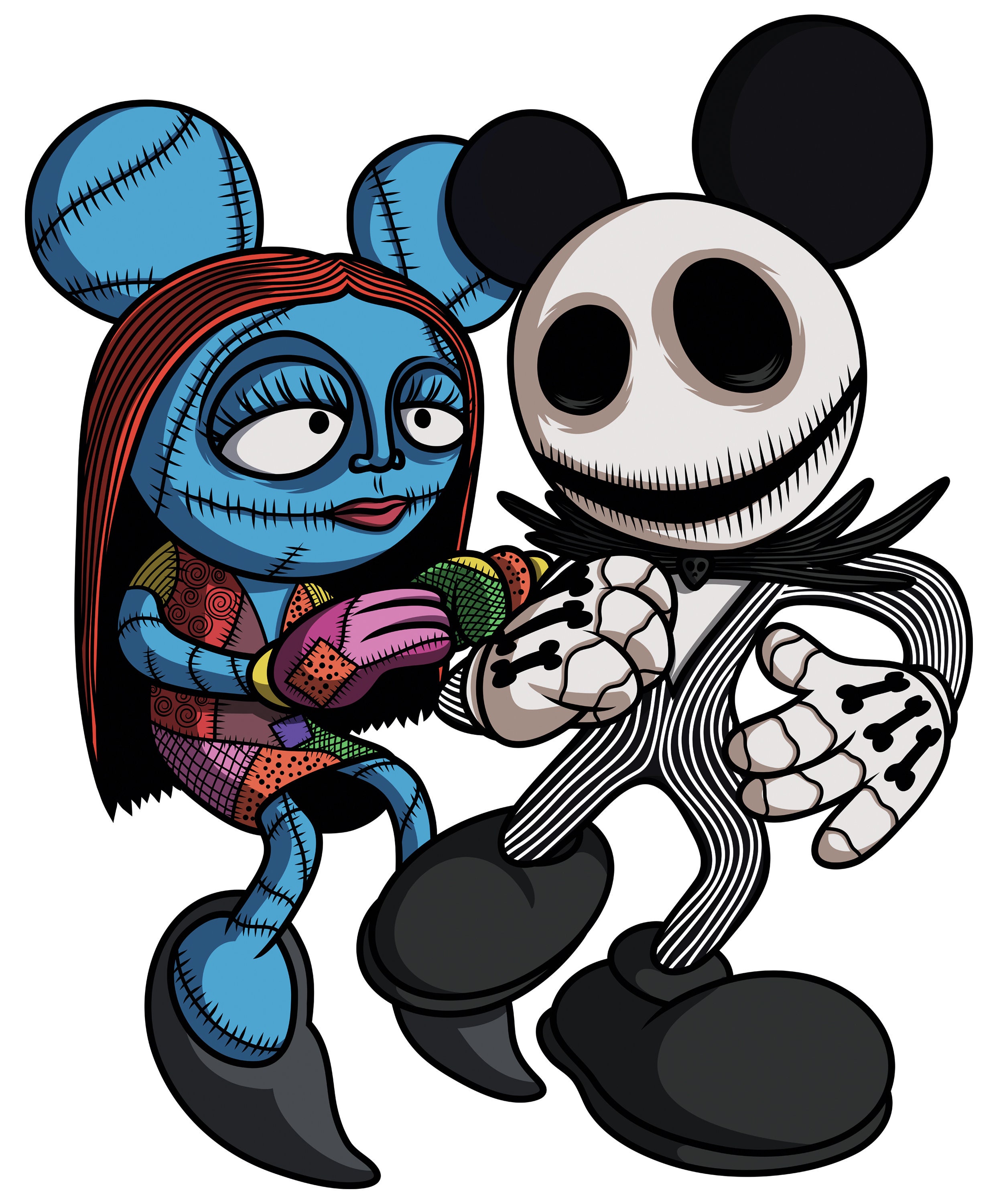 Jack and Sally PNG - Etsy