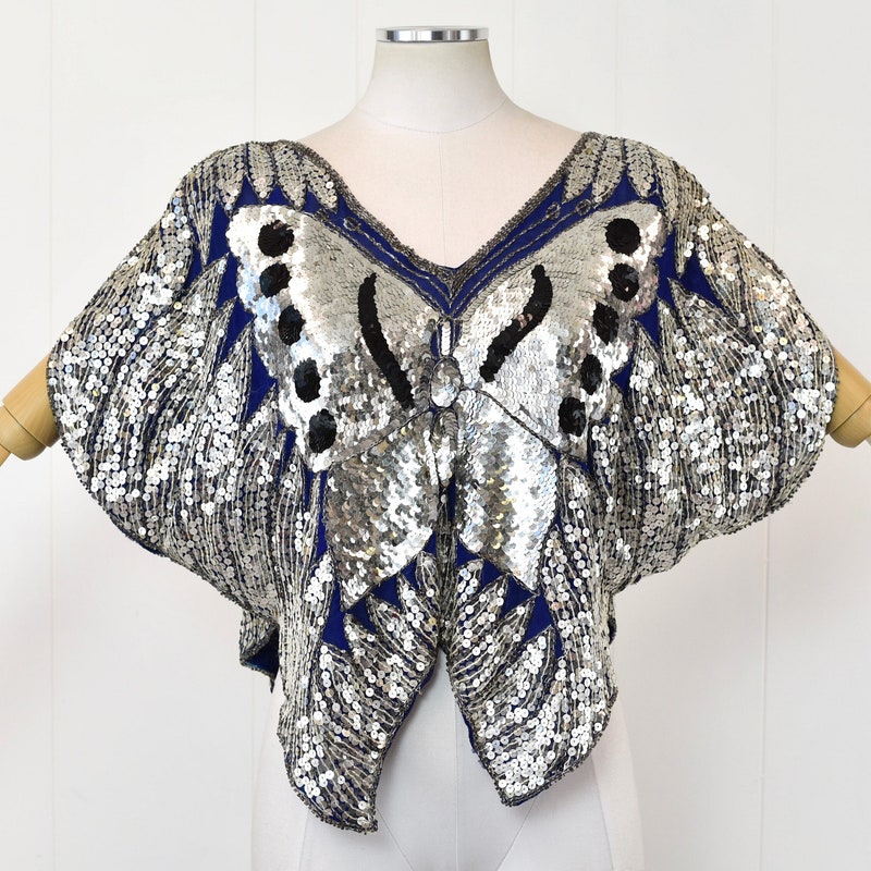 Sequin Butterfly Top - Etsy