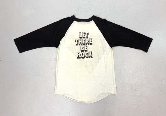 1970s/1980s AC/DC Let There Be Rock Baseball Raglan B… - Gem