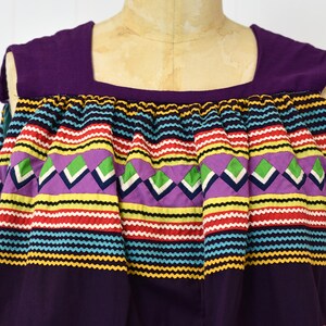 RARE 1960s/1970s Seminole Native American Purple Patchwork Quilt Tunic ...