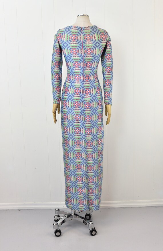 1970s Robert David Morton Bergdorf Goodman Blue Green… - Gem