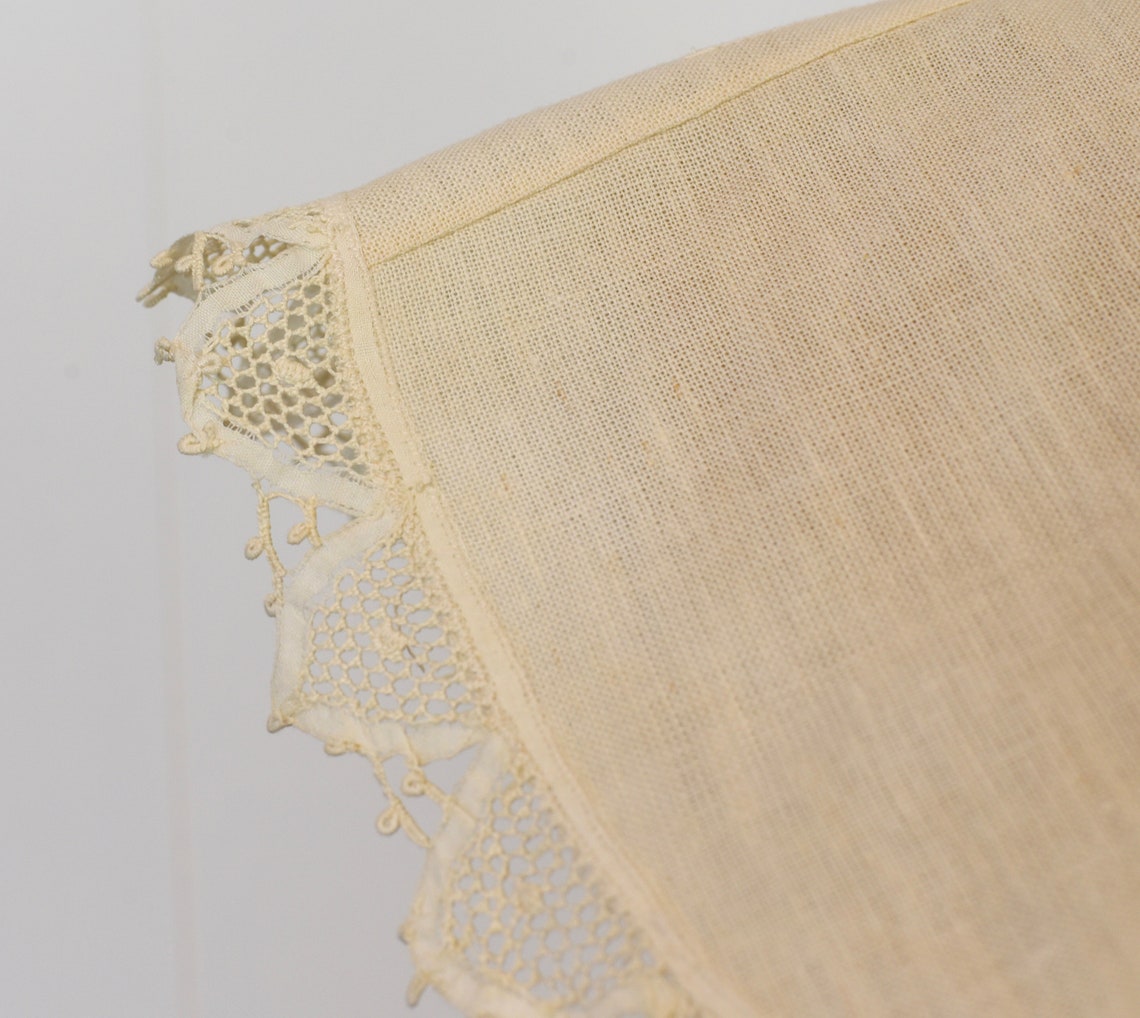 1980s Oversized Linen Collar - Etsy