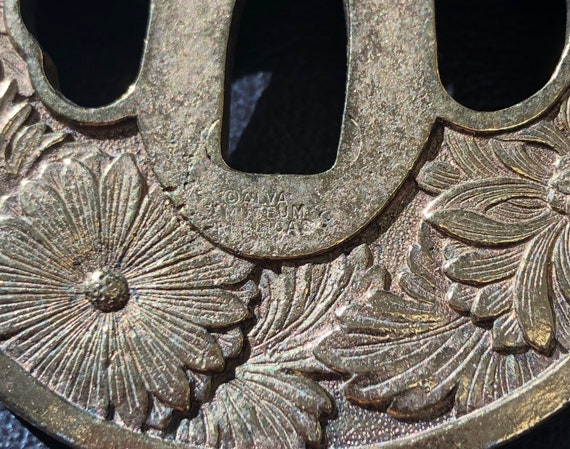 1980s Alva Museum Asian Japanese Kanji Tsuba Katana S… - Gem