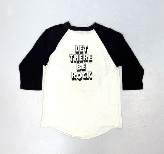 1970s/1980s AC/DC Let There Be Rock Baseball Raglan B… - Gem