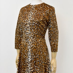 1960s Leopard Animal Print Bubble Hem Pinup Mid Century Mrs. Maisel ...
