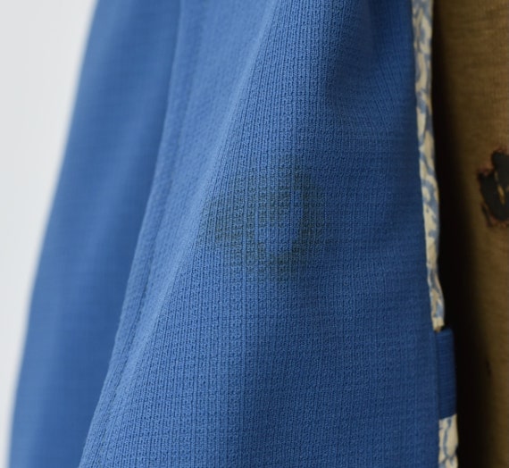 1970s Blue Montgomery Ward Mens Suit Jacket Blazer - Gem