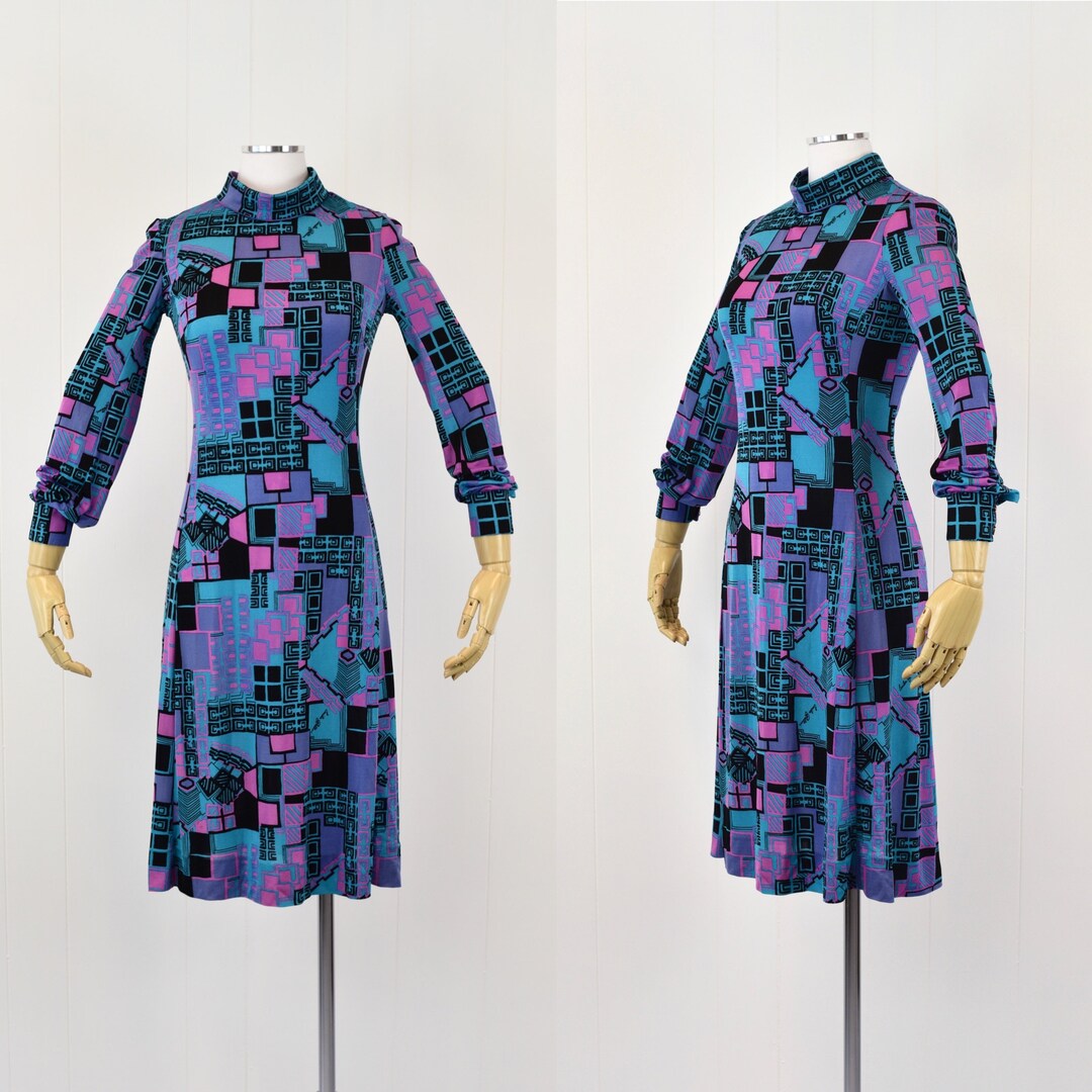 1960s Emilia Bellini Silk Dress - Etsy