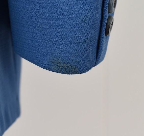 1970s Blue Montgomery Ward Mens Suit Jacket Blazer - Gem