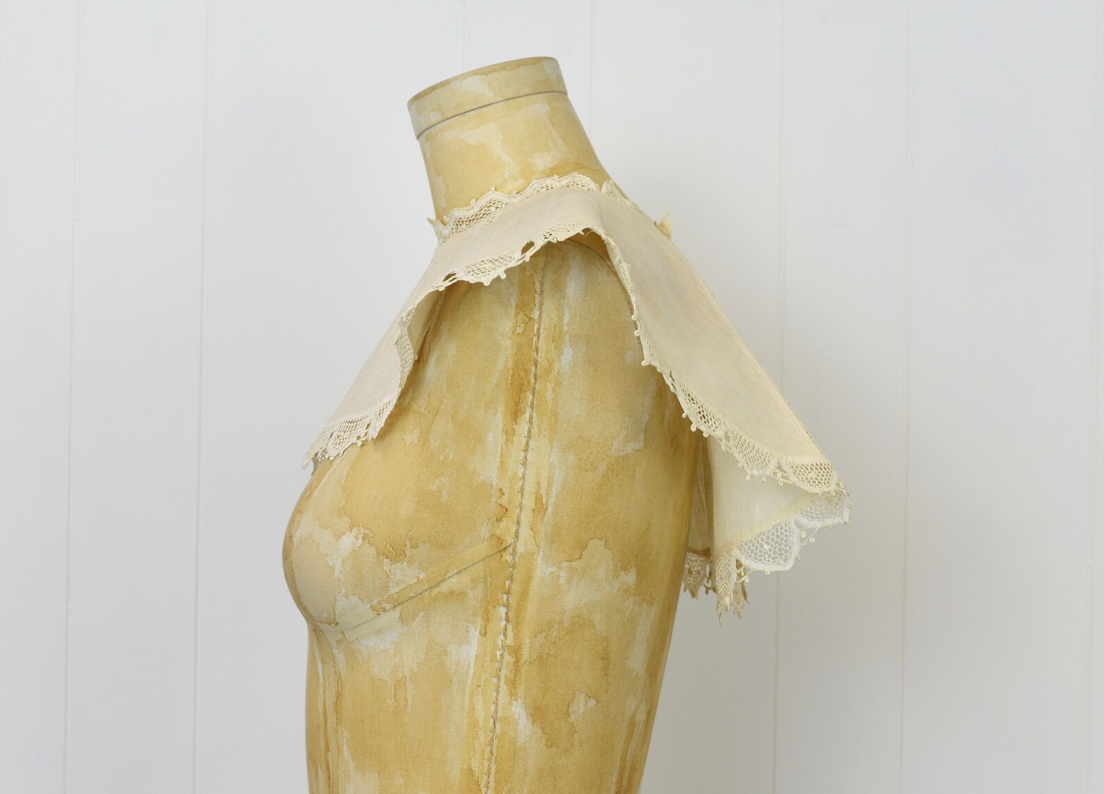 1980s Oversized Linen Collar - Etsy