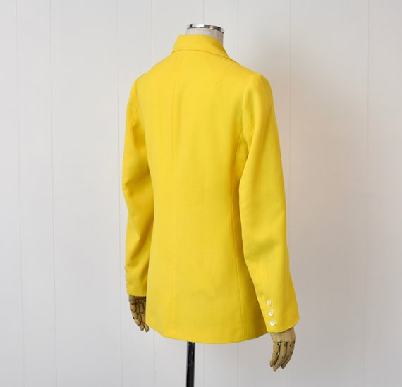 1970s Lilly Pulitzer Lemon Yellow Jacket Blazer Sport… - Gem
