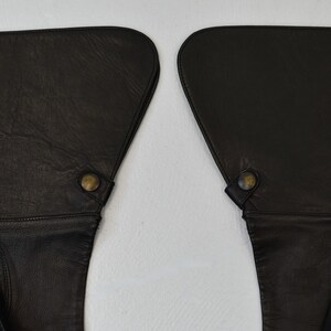 1970s/1980s Black Leather Fiocchi Italy Snaps Riding Driving Gloves - Etsy