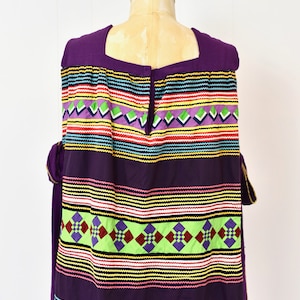 RARE 1960s/1970s Seminole Native American Purple Patchwork Quilt Tunic ...