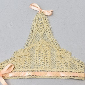 Antique 1900s Edwardian Lace Ribbon Bralette Bra Top Lingerie - Etsy