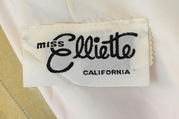 1970s Miss Elliette Orange White Polka Dot Ruffle Par… - Gem