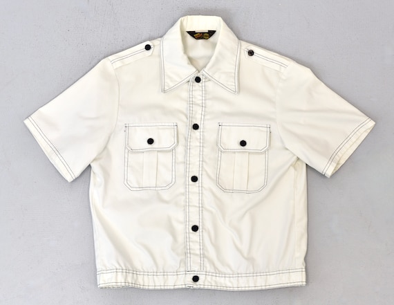 1970s Nautical Anchor Buttons Sailor White & Navy Blu… - Gem