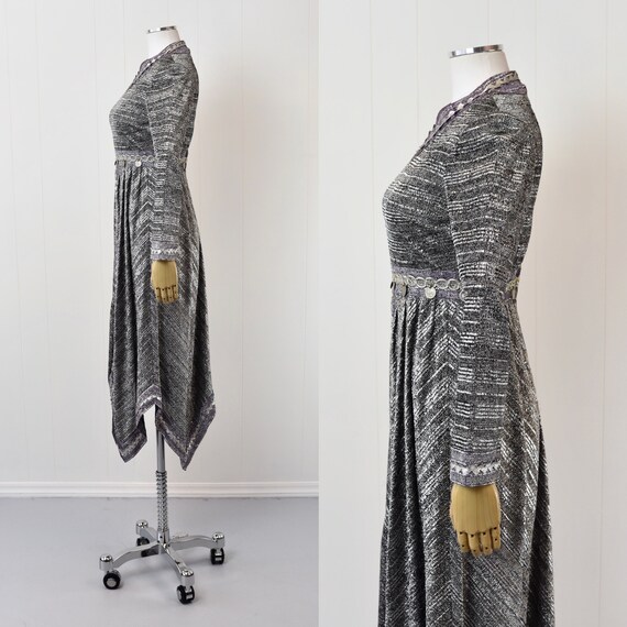 1960s Silver & Purple Coin Dress - Gem