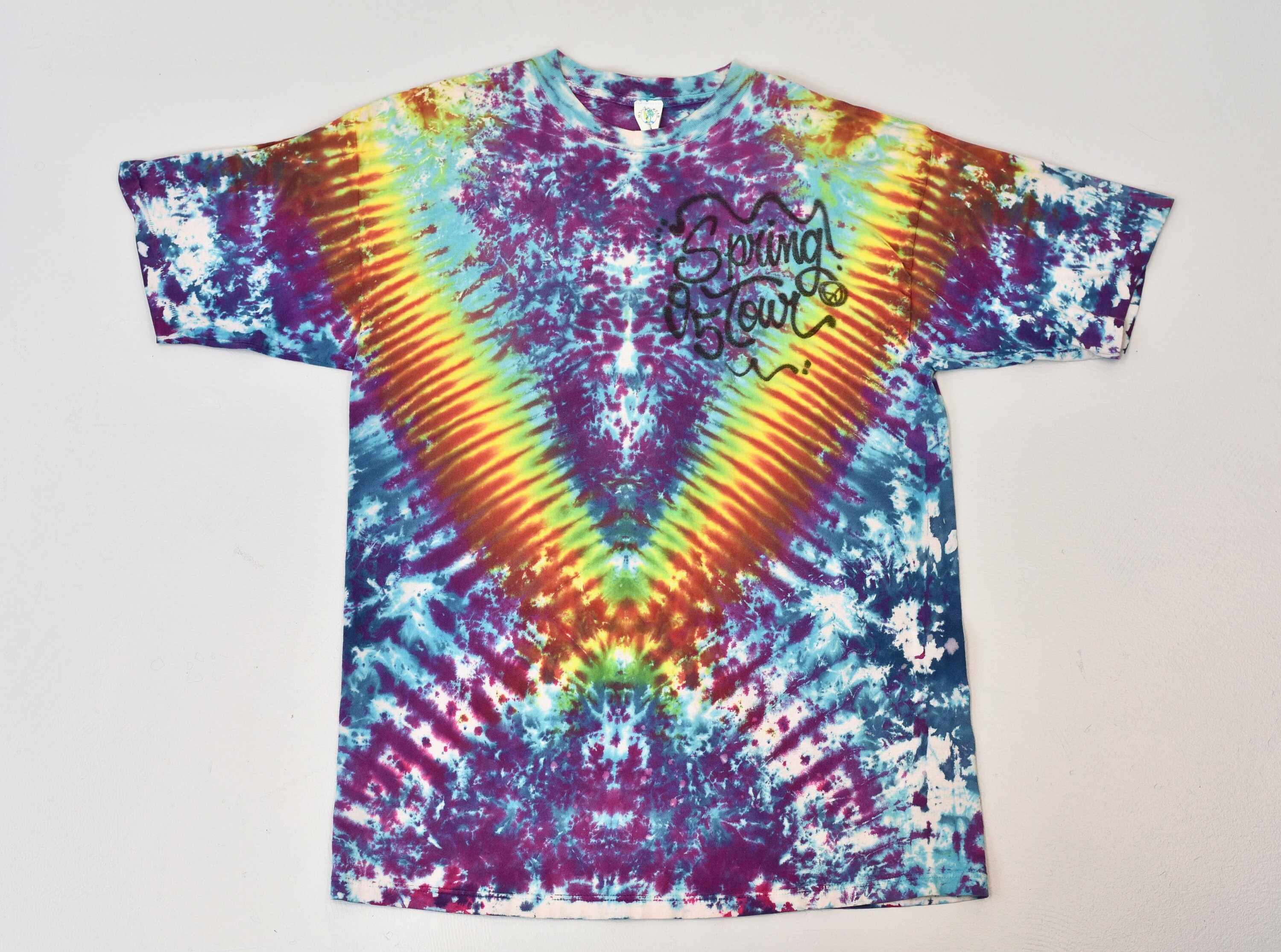 1995 Grateful Dead Spring Tour Tie Dye Peace Sign Hippie 1995 Grateful Dead Spring Tour Tie Dye Peace Sign Hippie