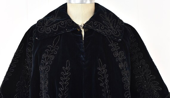 Antique Victorian Edwardian Midnight Blue Steel Cut B… - Gem