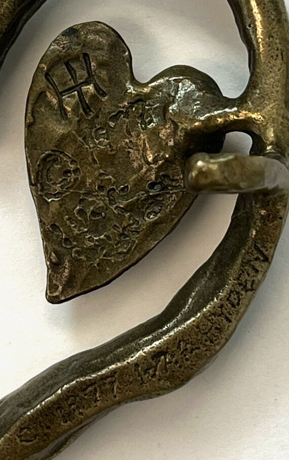 1970s 1977 Ivar Hyden Artist Signed Heart Novelty Bra… - Gem